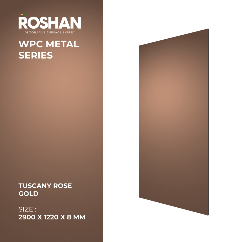 Jual WALL PANEL WPC ROSHAN 2.90 M x 1.22 M - TUSCANY ROSE GOLD | Shopee ...