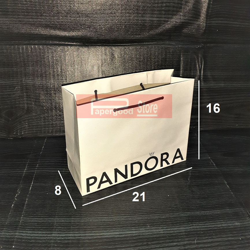 Jual Paper bag Pandora mini 2 sisi 21 x 16 x 8 cm | Shopee Indonesia