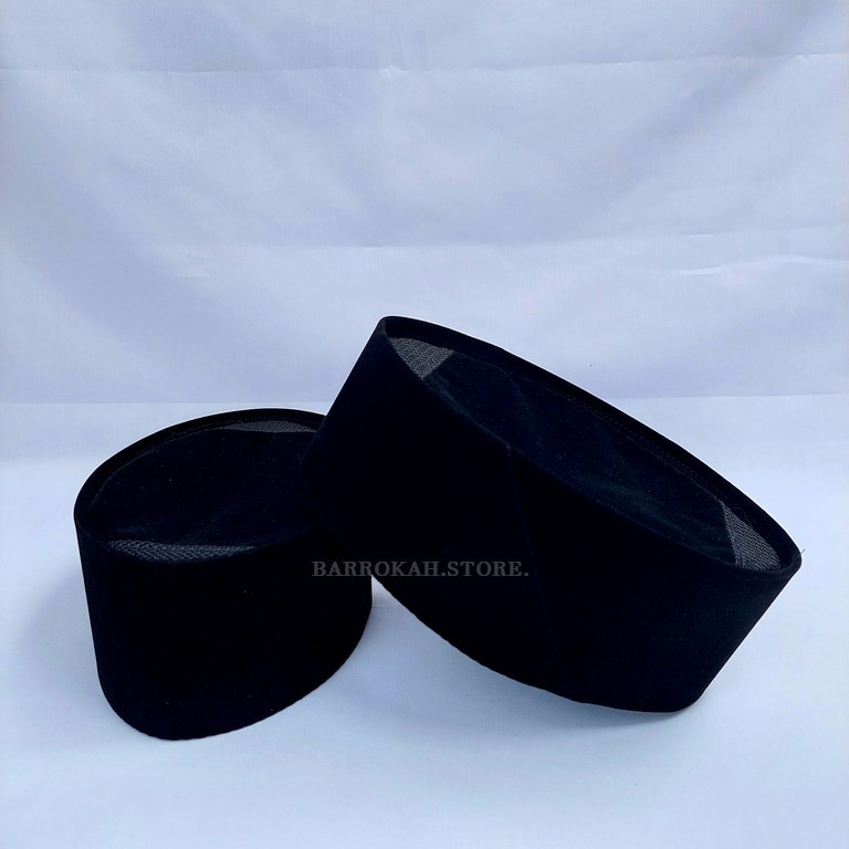 Jual Peci Songkok Anak Peci Remaja Hitam Polos Beludru Halus Laki Tanggung Muslim Kopiah Hitam ...
