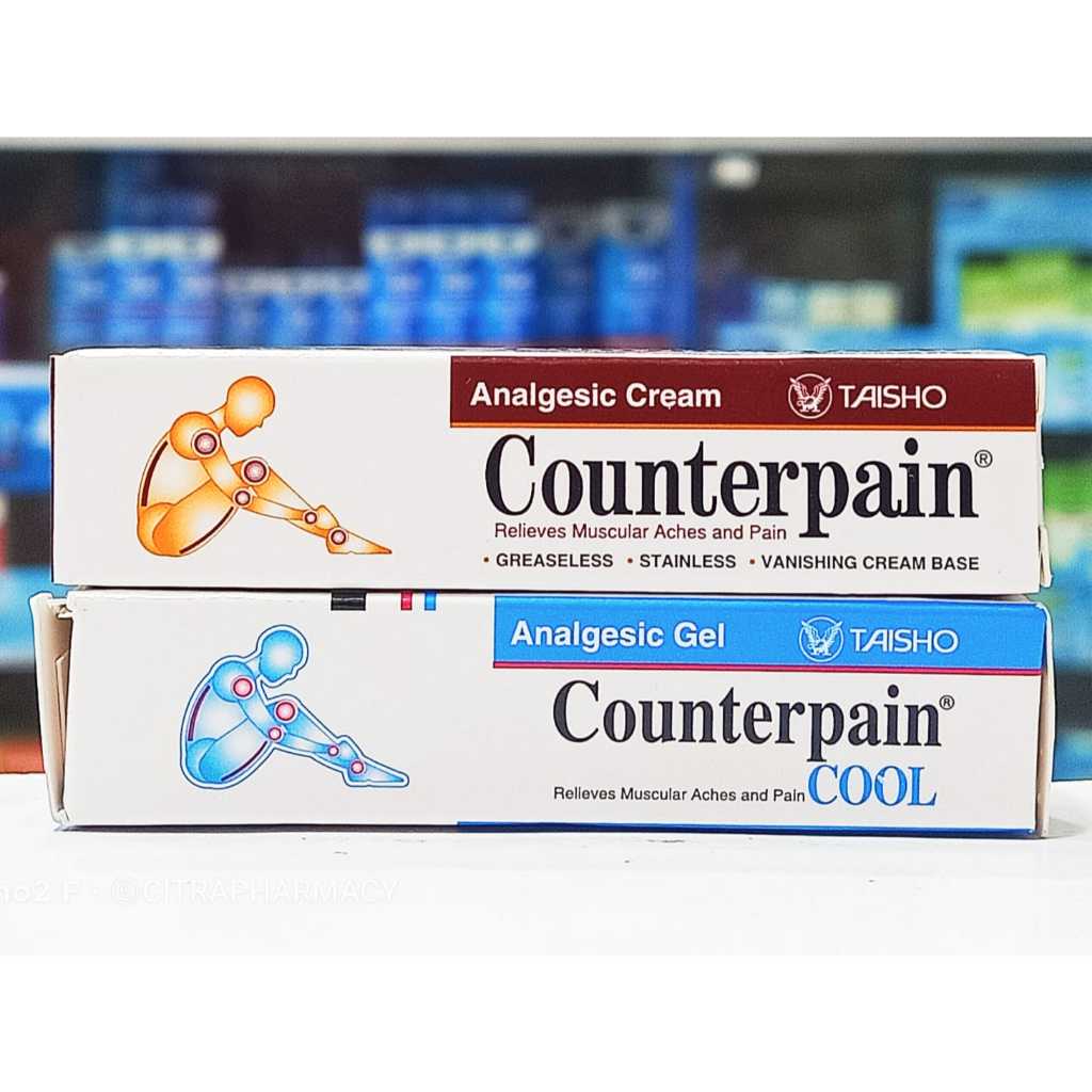 Jual Counterpain Merah dan COOL 𝐊𝐫𝐢𝐦 𝟓𝐆𝐑 - Meringankan Sakit Pada Otot ...