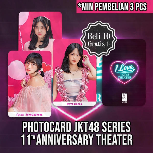 Jual PHOTOCARD JKT48 11th ANNIVERSARY THETER UNOFFICIAL | Shopee Indonesia