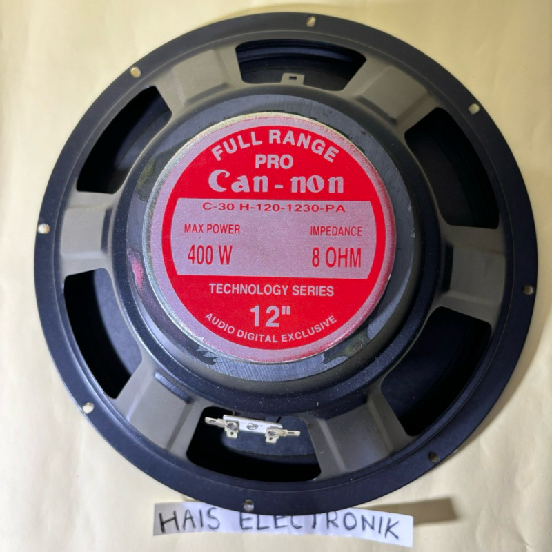 Jual speaker 10 inch cannon fullrange C-1018-HW Full range canon ...