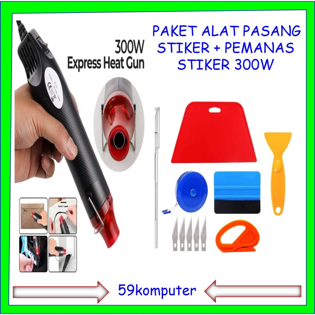 Jual PAKET LENGKAP Alat Bantu Pasang Sticker Kaca Film Skotlet Motor ...