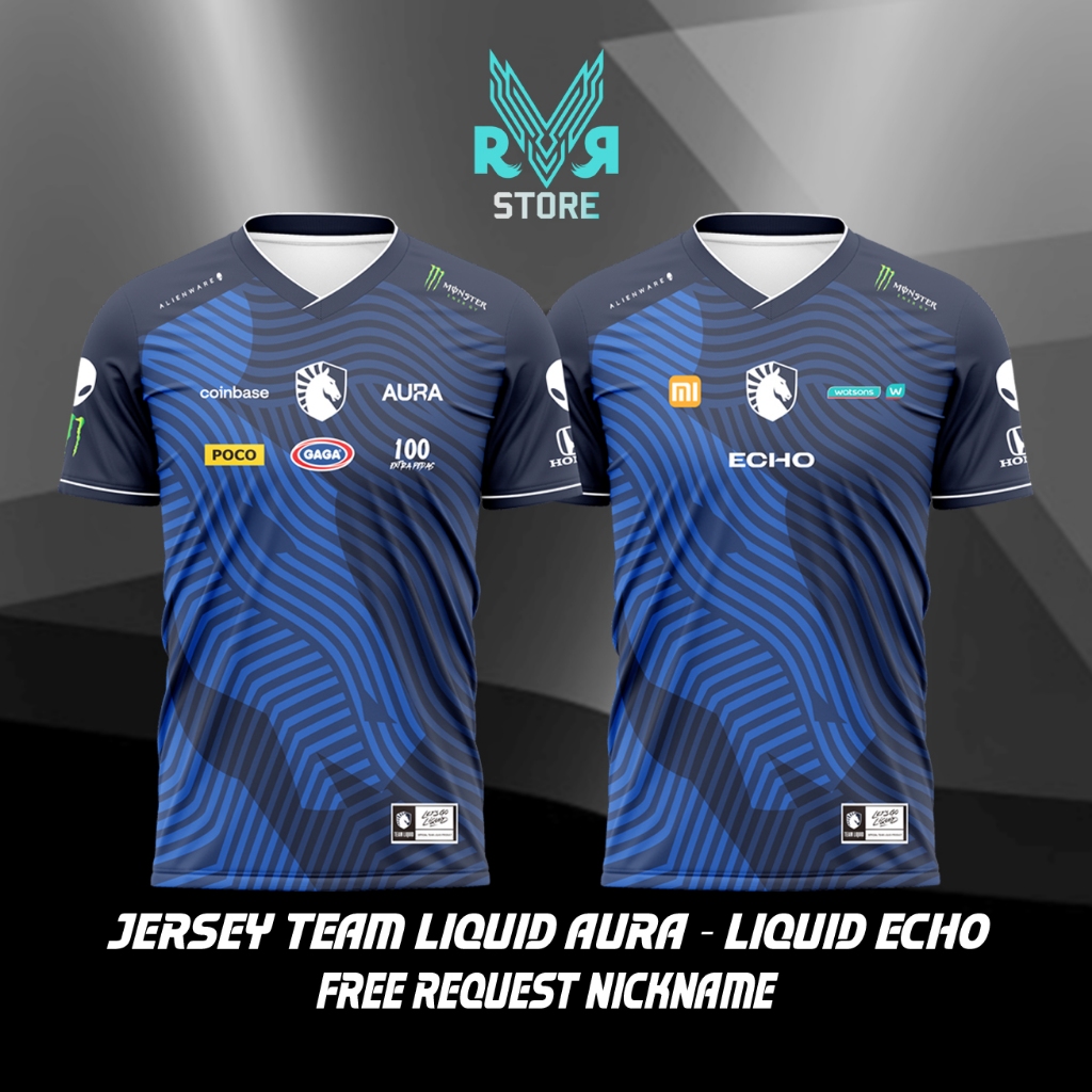 Jual JERSEY Baju Kaos TEAM LIQUID AURA LIQUID ECHO 2024 NEW (free custom nickname ) | Shopee ...