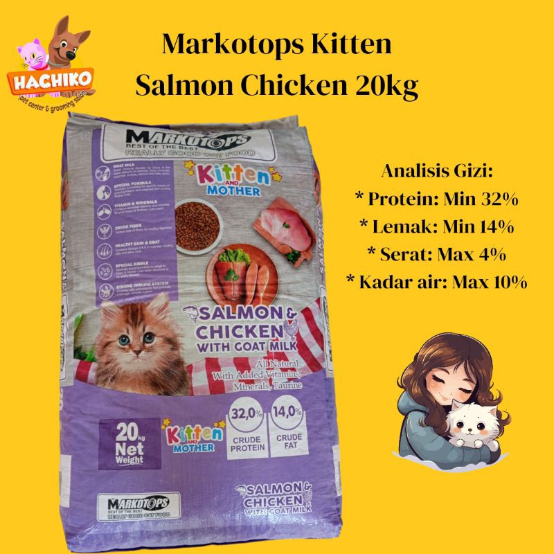 Jual Markotops Kitten Salmon 20kg/Markotop Kitten Salmon 20kg/Markotop ...