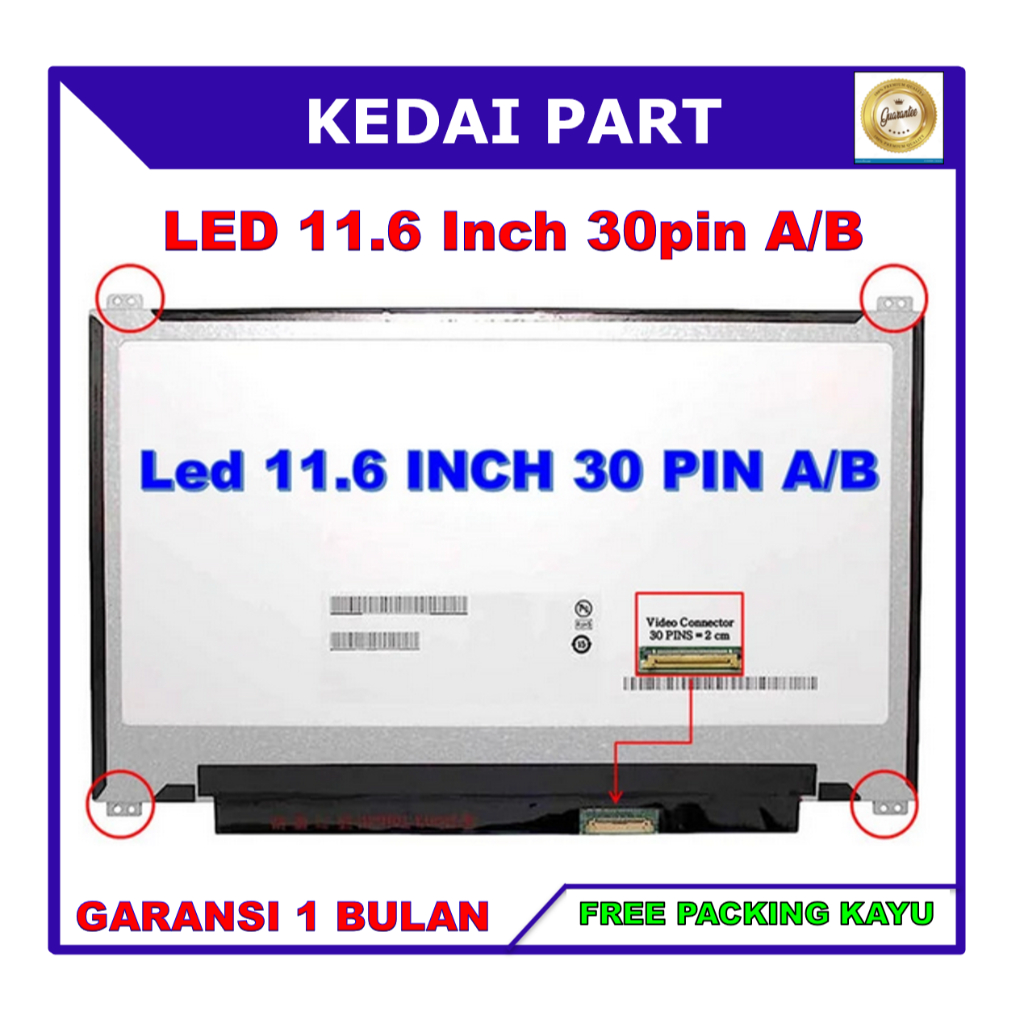 Jual LCD LED Asus E202 E202S E202SA E202SA-FD E203 E203NAH E203NAH-FD X205T X205TA 11.6 Inch 30 ...