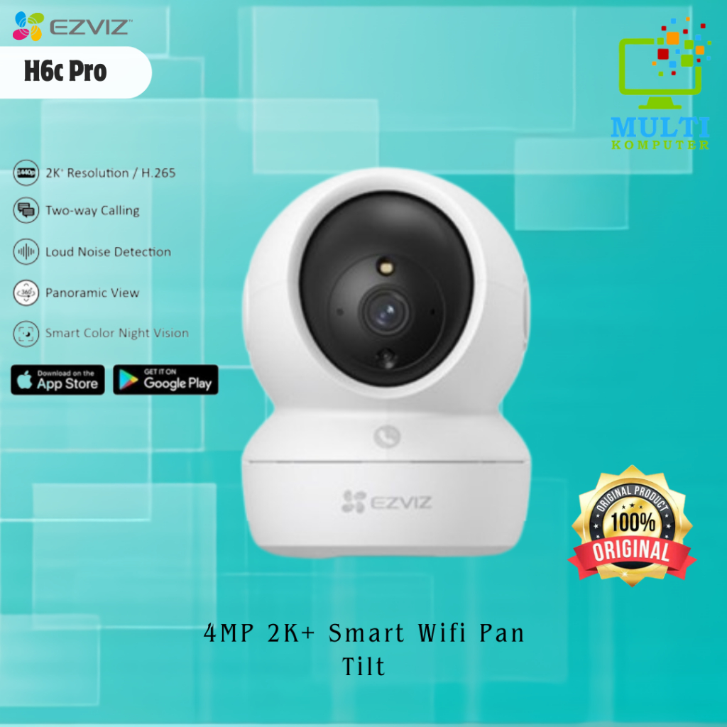 Jual Ezviz H6c Pro 4MP 2K+ Smart Wifi Pan Tilt IP Camera CCTV Indoor 1440p | Shopee Indonesia