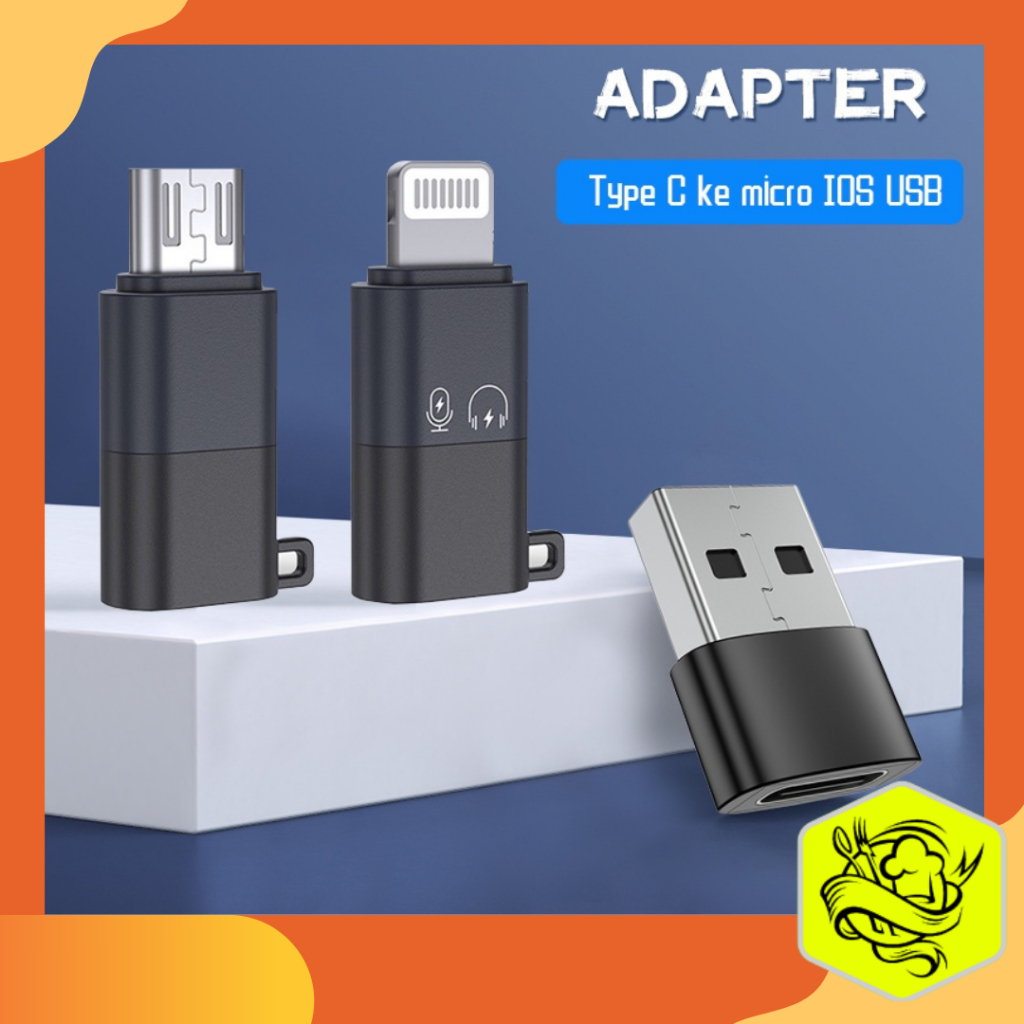 Jual TNW Adaptor Type C ke Micro IOS USB Microphone Adapter | Shopee ...