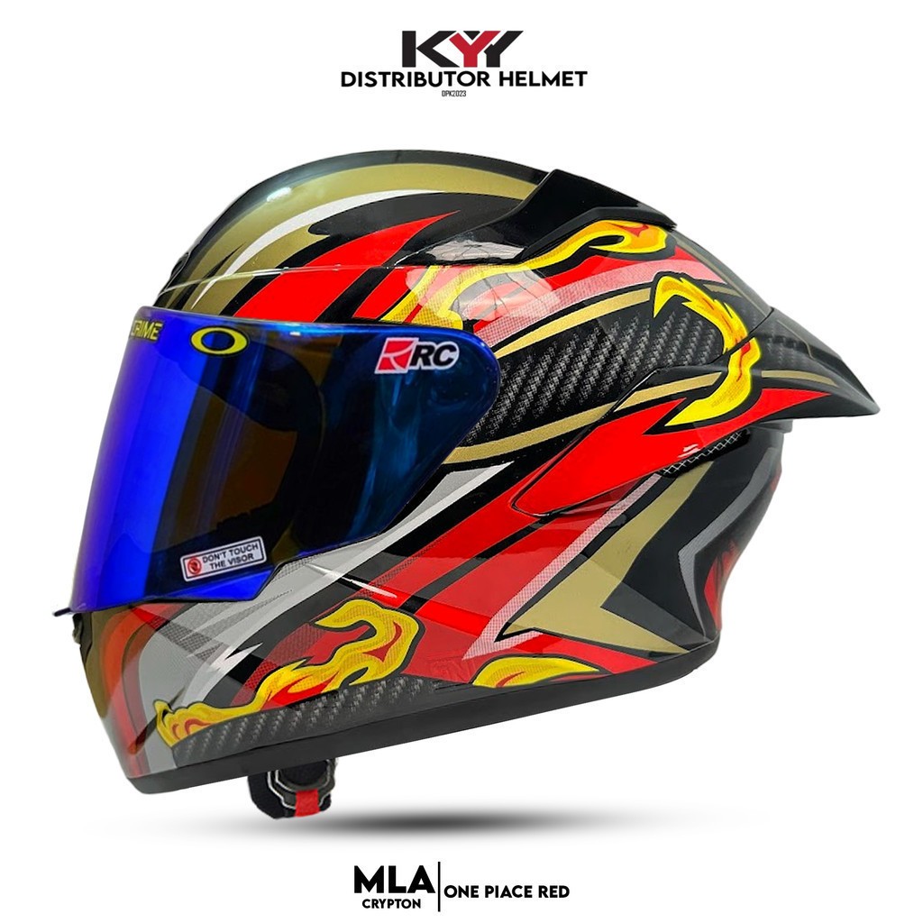 Jual Helm Full Face MLA TTC Motif | Cmt Official Store | One Piace Kaca ...