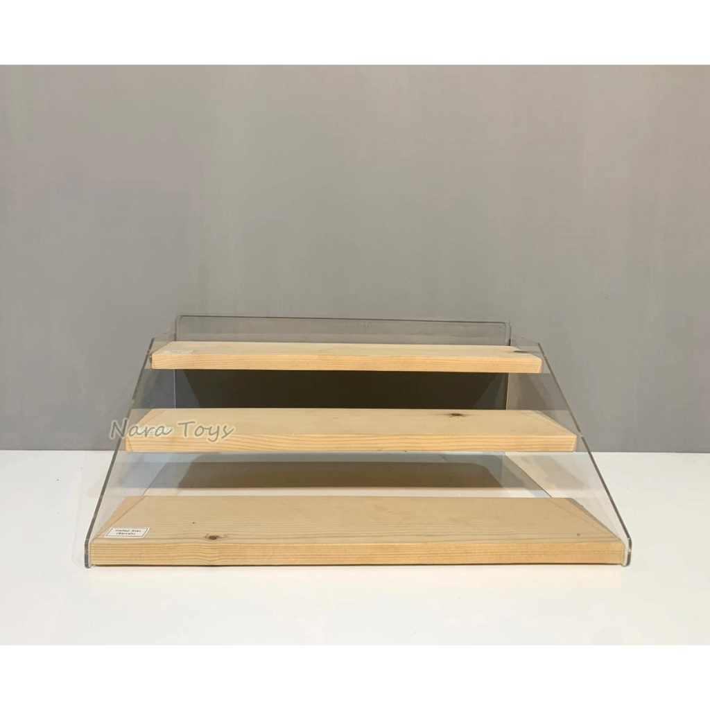 Jual KN013 Rak Kayu 3 Susun Akrilik BENING Kayu Aesthetic Tempat ...