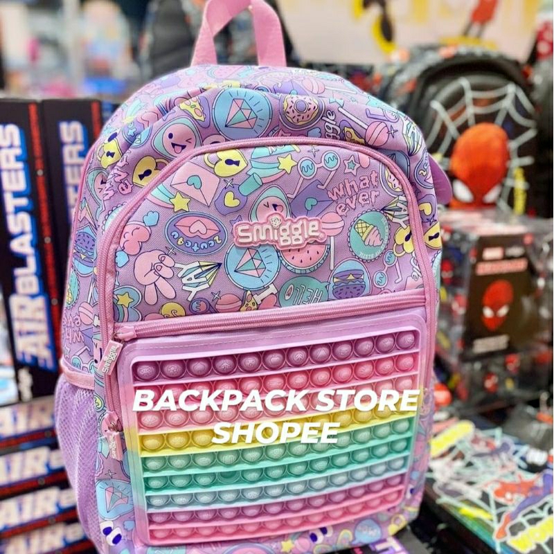 Jual TAS RANSEL SMIGGLE POPIT POPEM ORIGINAL - SMIGGLE BACKPACK POPIT ...