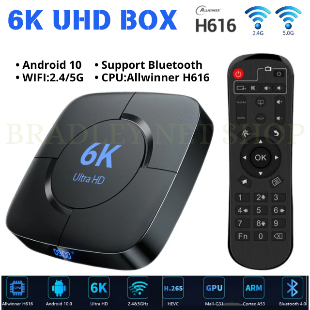 Jual STB Android TV Box 6K UHD Android 10 Full Apps | Shopee Indonesia