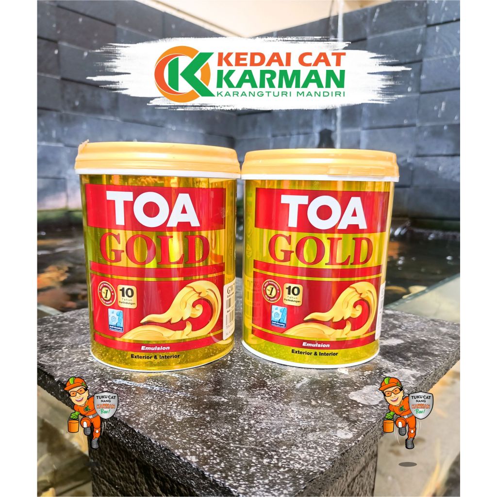 Jual TOA GOLD WATER BASED - CAT TOA GOLD - CAT KUBAH EMAS WARNA EMAS ...
