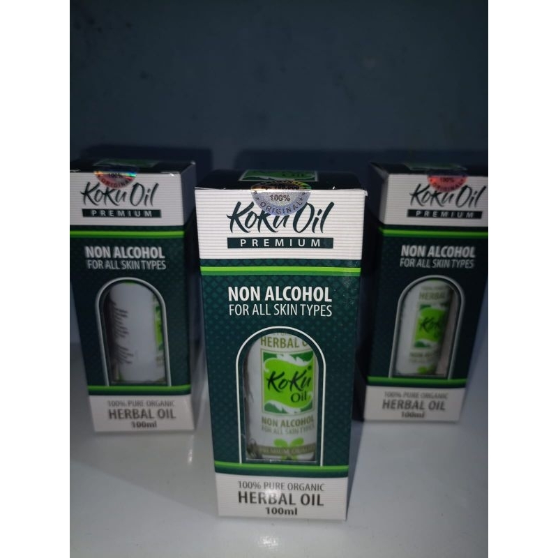 Jual KOKU OIL 100 ML ISI 3 BOTOL PAKET MINYAK KOKU 100 ML ISI 3 PCS ...