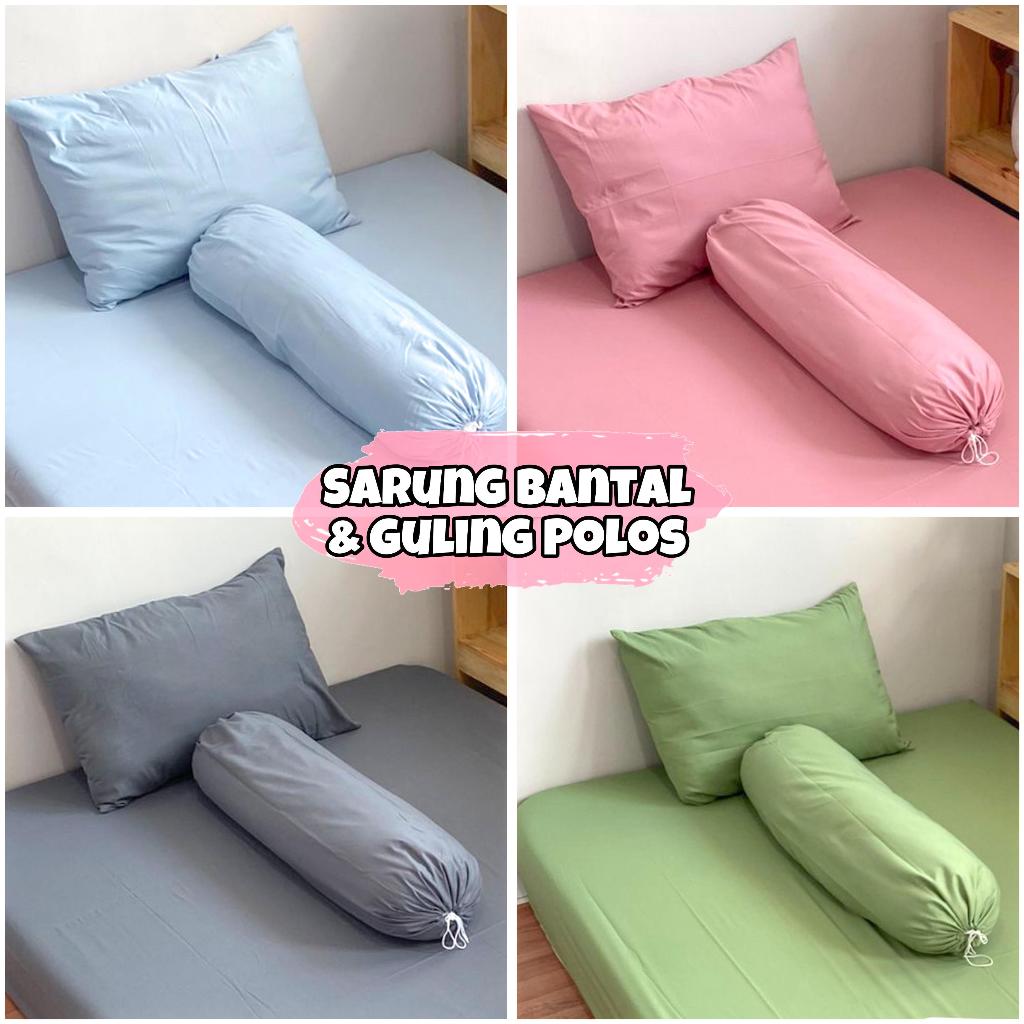 Jual nolabels | SARUNG BANTAL DAN SARUNG GULING POLOS FULL BUKAN EMBOS ...