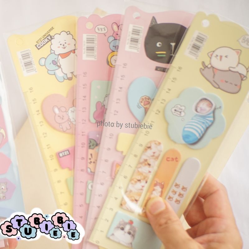 Jual Sticky Notes colorful berwarna memo pad kucing Bt21 penanda tempel ...