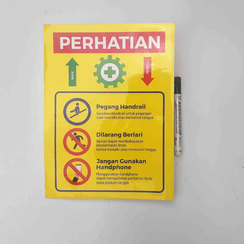 Jual Stiker Naik Tangga, Sticker Keselamatan menaiki Tangga, Stiker K3 ...