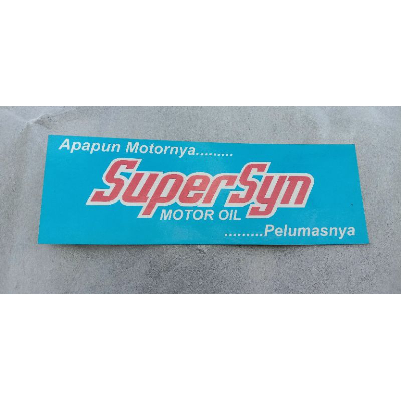 Jual stiker sticker logo emblem stiker oli Super Syn NOS | Shopee Indonesia