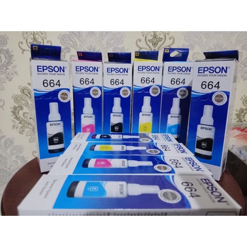 Jual TINTA EPSON 664 COLOUR ORIGINAL | Shopee Indonesia