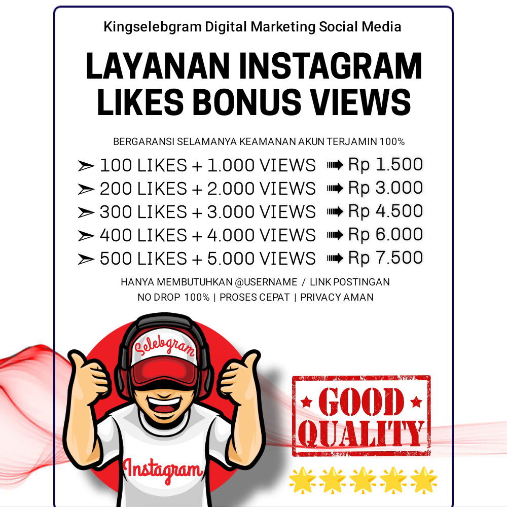 Jual Instagram Like Permanen Worldwide Bonus Views Termurah Bergaransi | Shopee Indonesia