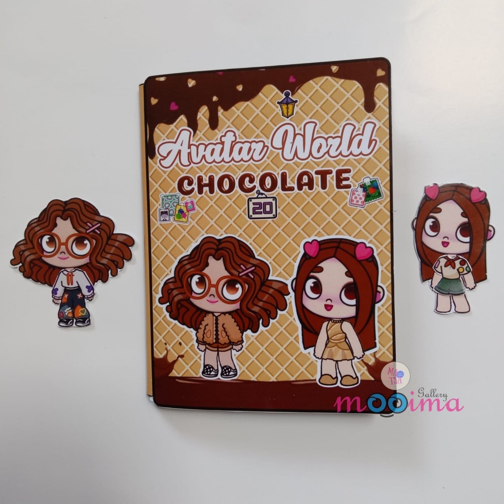 Jual Paper doll avatar world series chocolate quiet book viral | Shopee ...