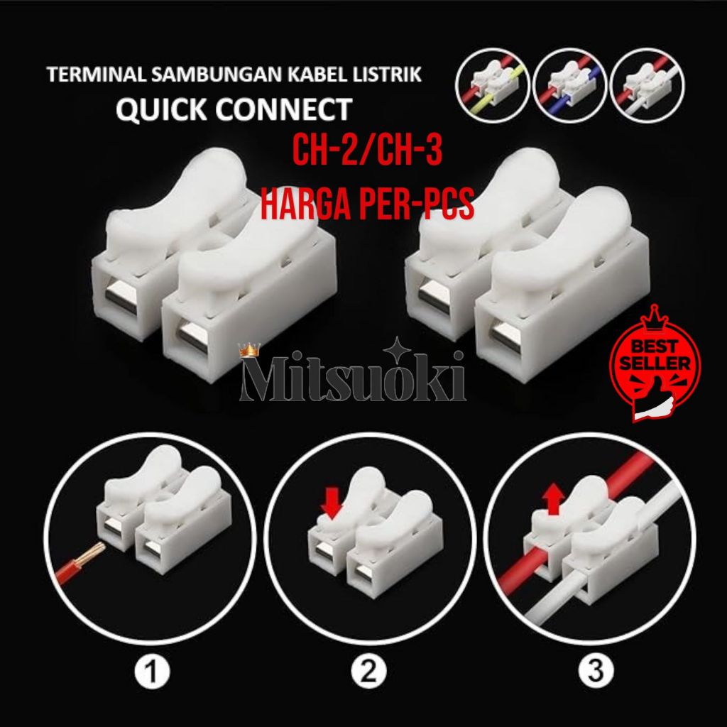 Jual Konektor Kabel Listrik Quick Connect Terminal Konektor Kabel ...