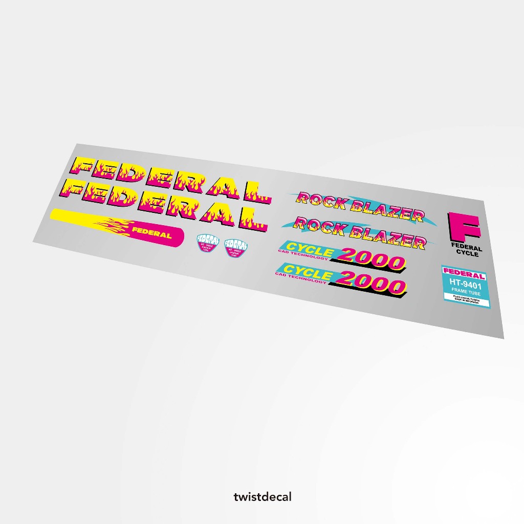 Jual DECAL FEDERAL ROCK BLAZER | Shopee Indonesia