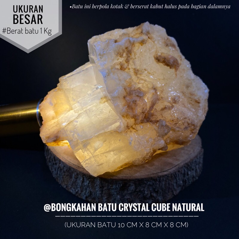 Jual Bongkahan Crystal Cube Natural L37 atau Batu Kristal Alam atau ...