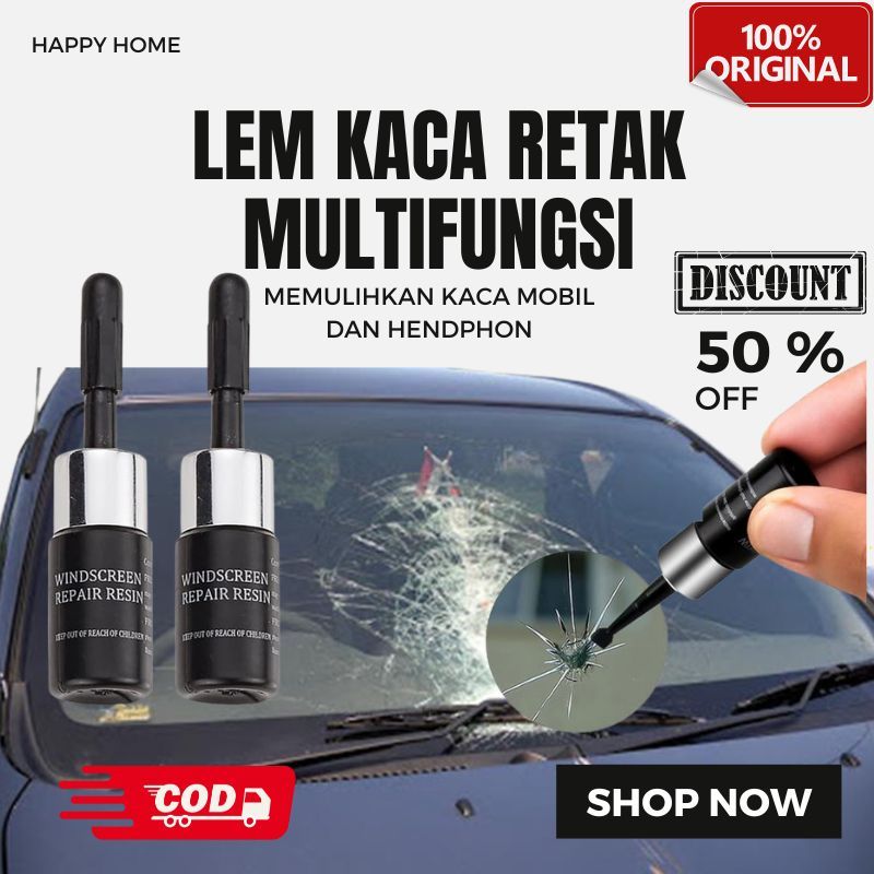 Jual Windshield Repair Kit Glass Lem Perekat Kaca Mobil Hp Aquarim Penutup Penghilang Retak ...