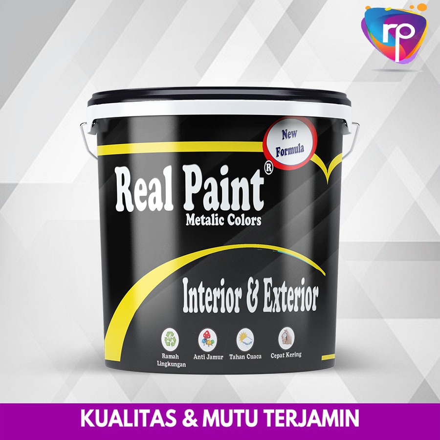 Jual Real Paint Cat Dekorasi Metalik Cat Tembok Warna Emas Tembaga ...