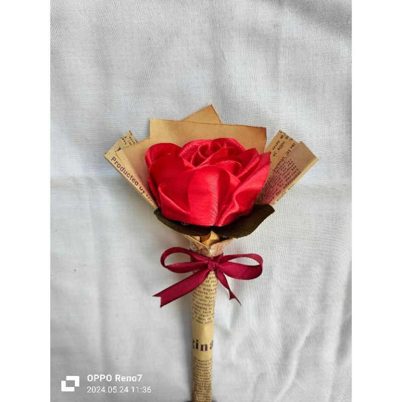 Jual buket bunga satu tangkai bunga pita satin vintage hiasan dekorasi ...