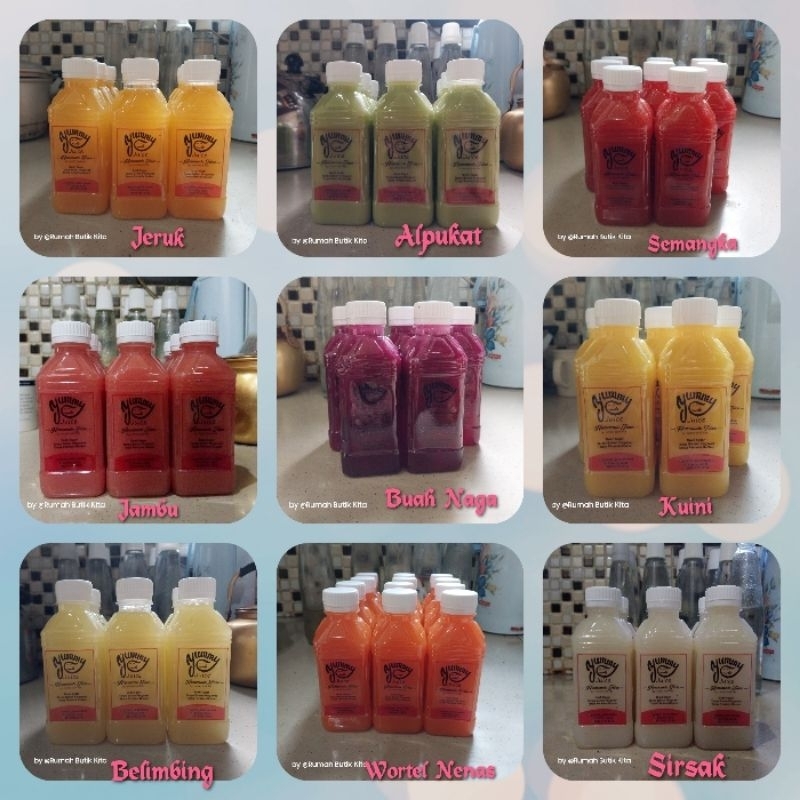 Jual Jus Buah Segar Fresh Juice Buah Asli Tanpa Pemanis Buatan | Shopee ...