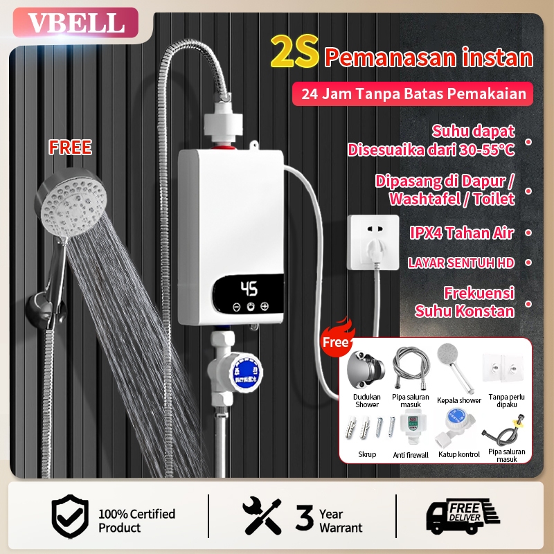 Jual VBELL Water Heater Pemanas Air Listrik 15Liter/ Digital LED Instant water heater listrik ...