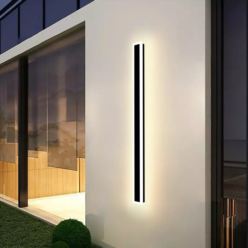 Jual Lampu Dinding Hias Outdoor Waterproof Model LED Long Strip Lamp ...