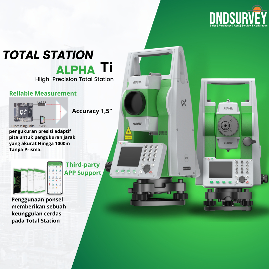 Jual Total Station Alpha Ti - Total Station Laser Alpha Bergaransi ...