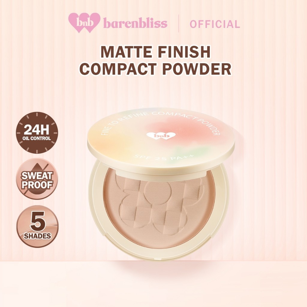 Jual BNB barenbliss Korean Bloomatte Fine to Refine Compact Powder 「24H ...