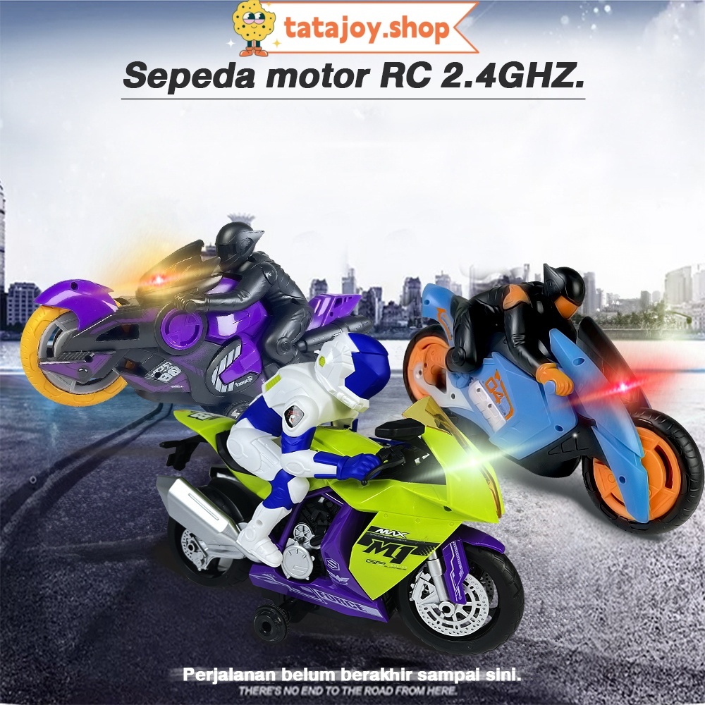 Jual Tatajoy Mainan Remote Sepeda Motor Dapat Diputar Mainan RC Mainan ...