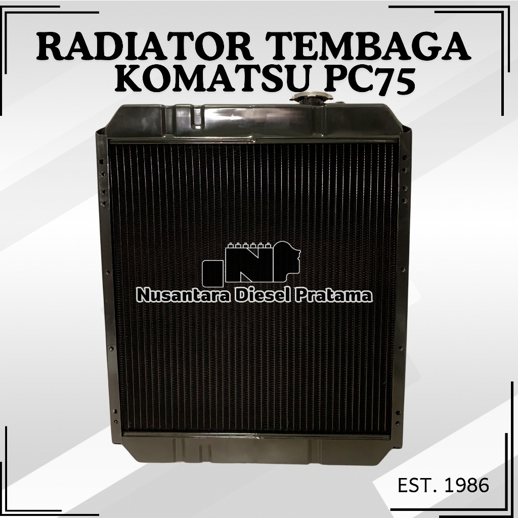 Jual Radiator Tembaga Komatsu PC75 / PC.75 / PC-75 / TEMBAGA - BARU ...