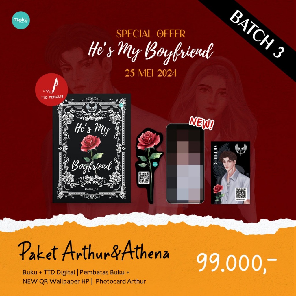 Jual Novel He's My Boyfriend - Thyfaa_hn - Moka Media | Shopee Indonesia
