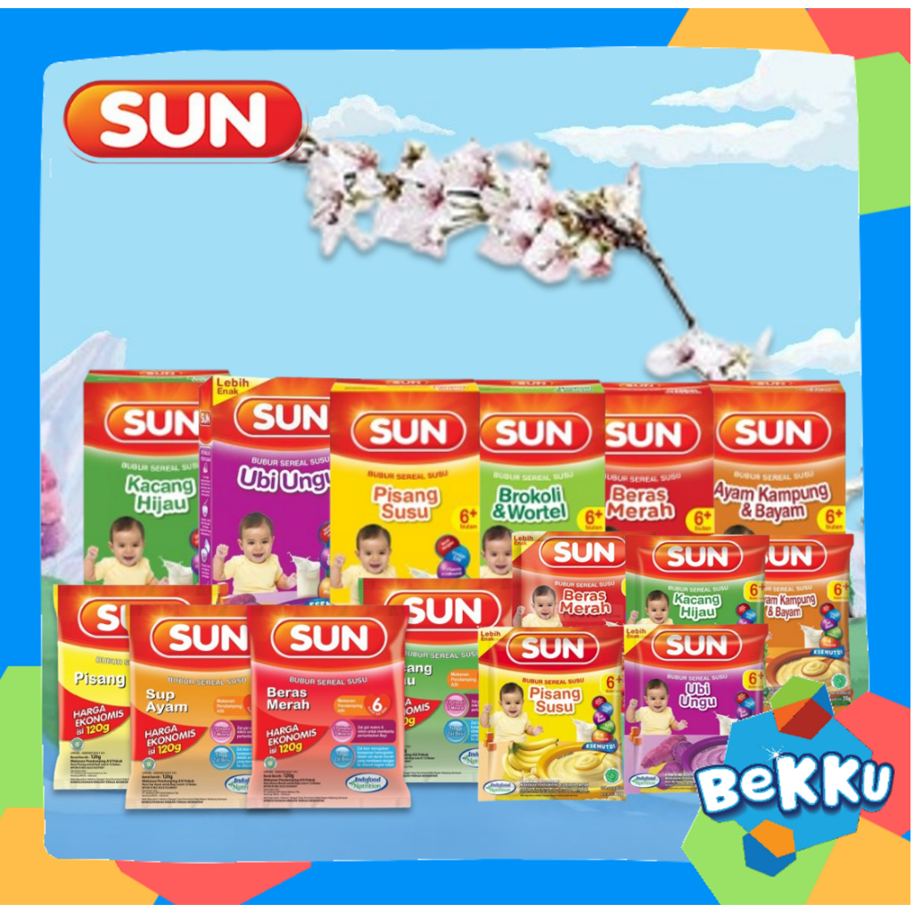 Jual Sun Bubur Sereal 6+ Series - Sachet 20gr - Ekonomis 120gr - Box ...