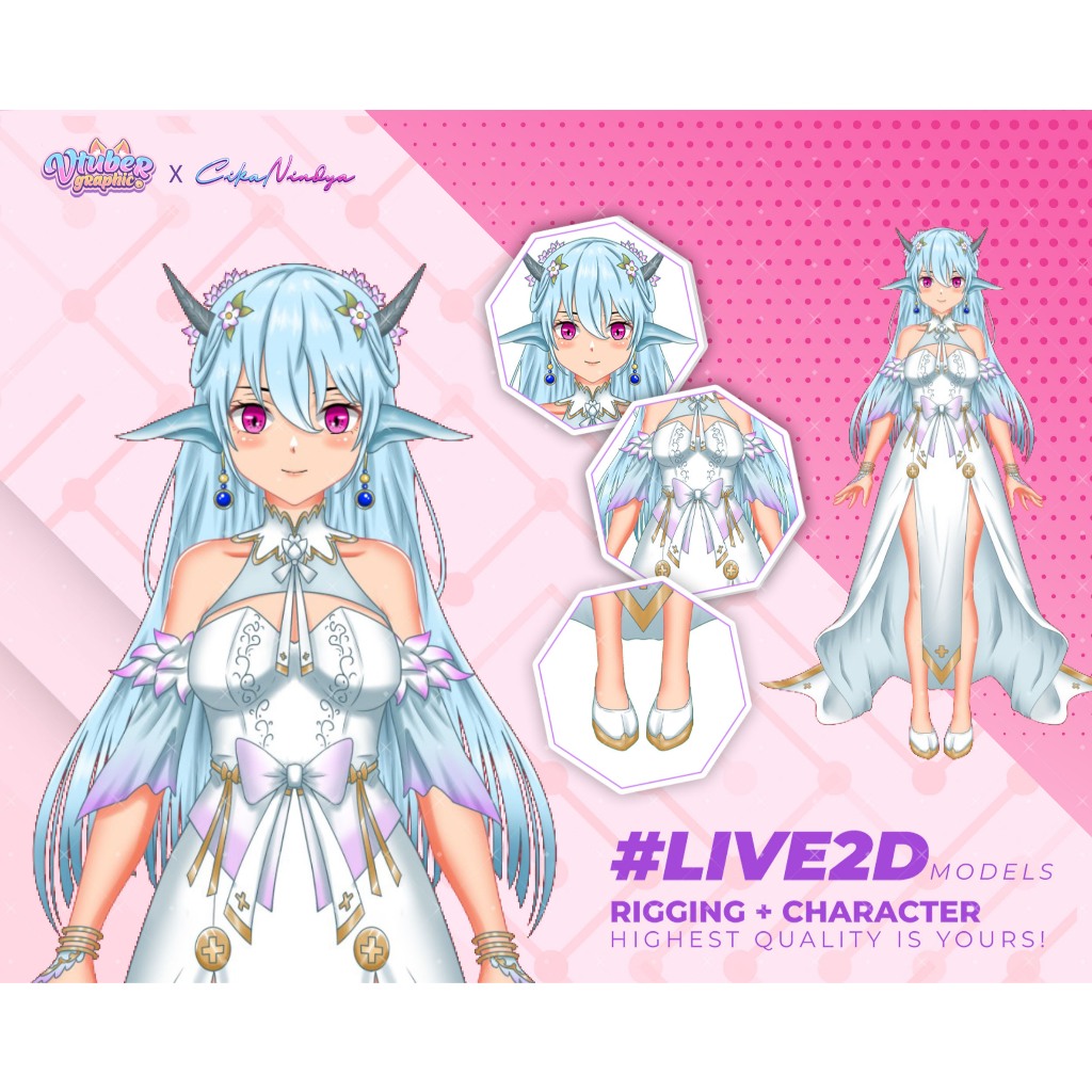 Jual Hadirkan Karakter Virtual Anda dengan VTuber Live2D Model ...