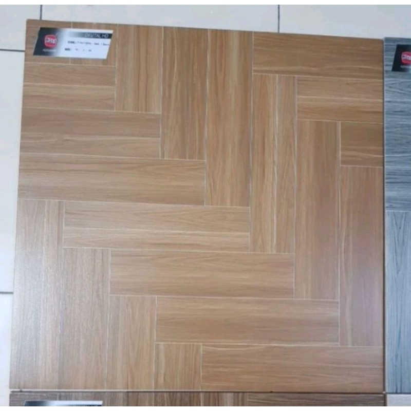 Jual Keramik 60x60 Matt Motif Kayu Heringbone L Brown By Mass | Shopee Indonesia