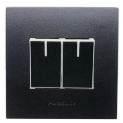 Jual Panasonic Saklar Seri Style Black Tanam Saklar Double Hitam ...