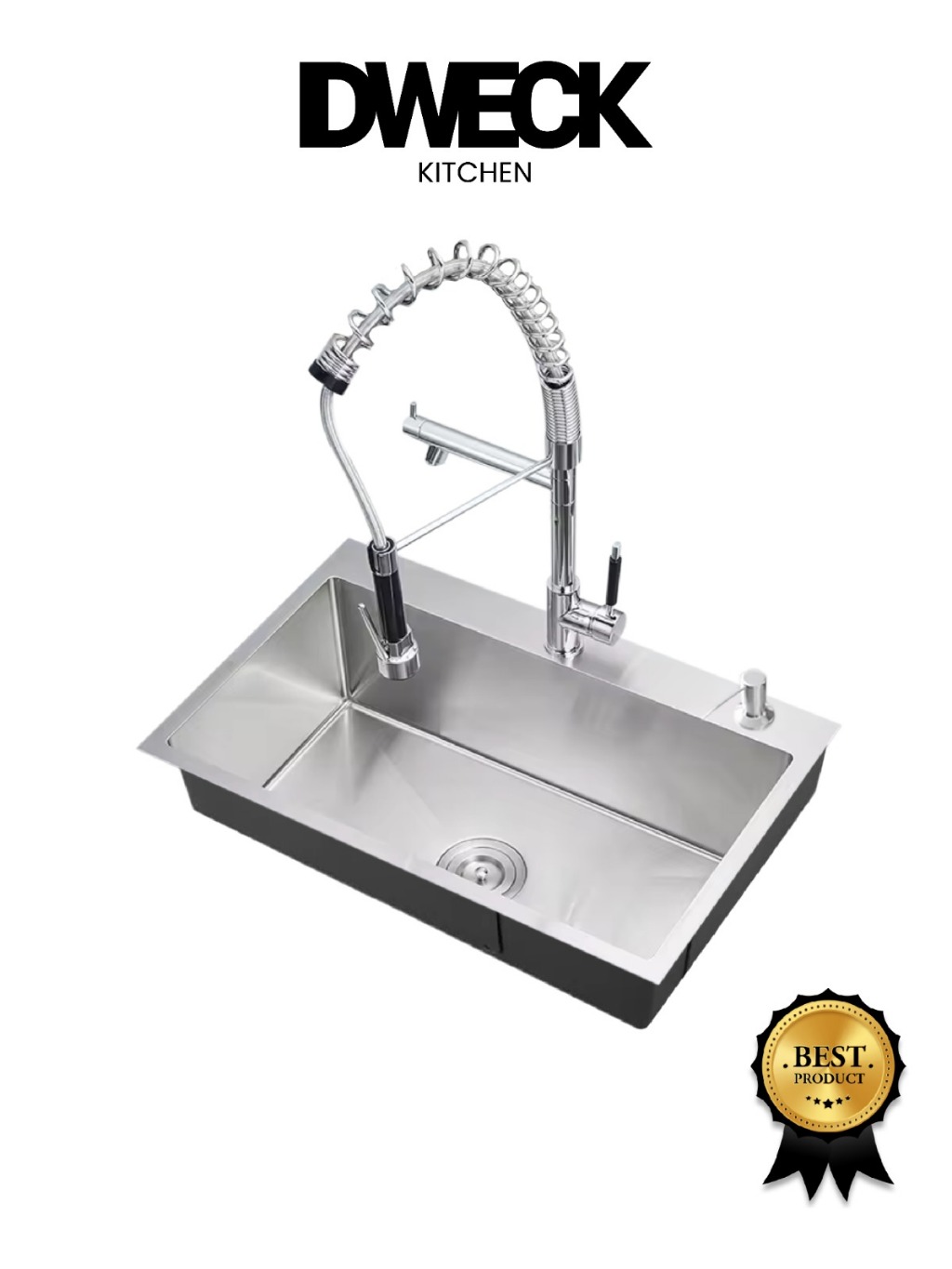 Jual DWECK - Kitchen Sink 1 Bowl Large Silver Stainless 304 Paket Kran ...