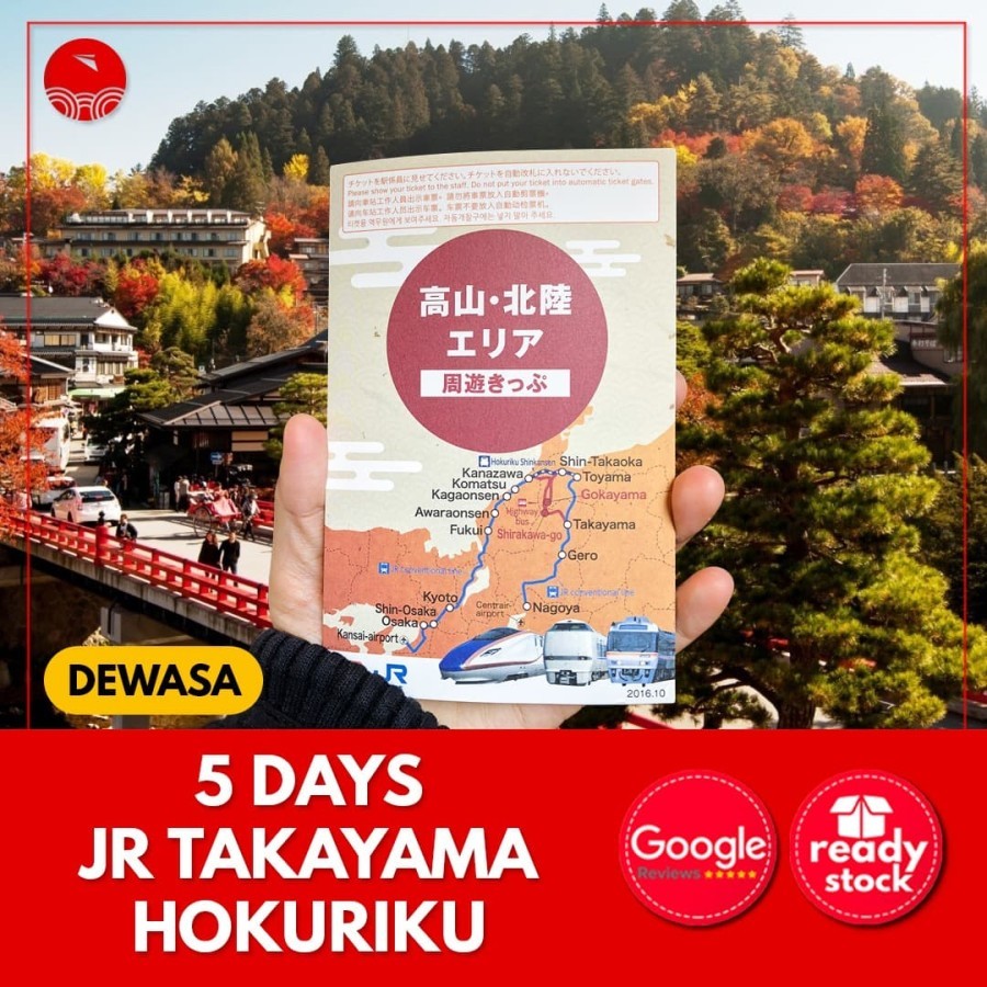 Jual JR Takayama Hokuriku Area Tourist Pass 5 Days | Japan Rail | Shopee Indonesia