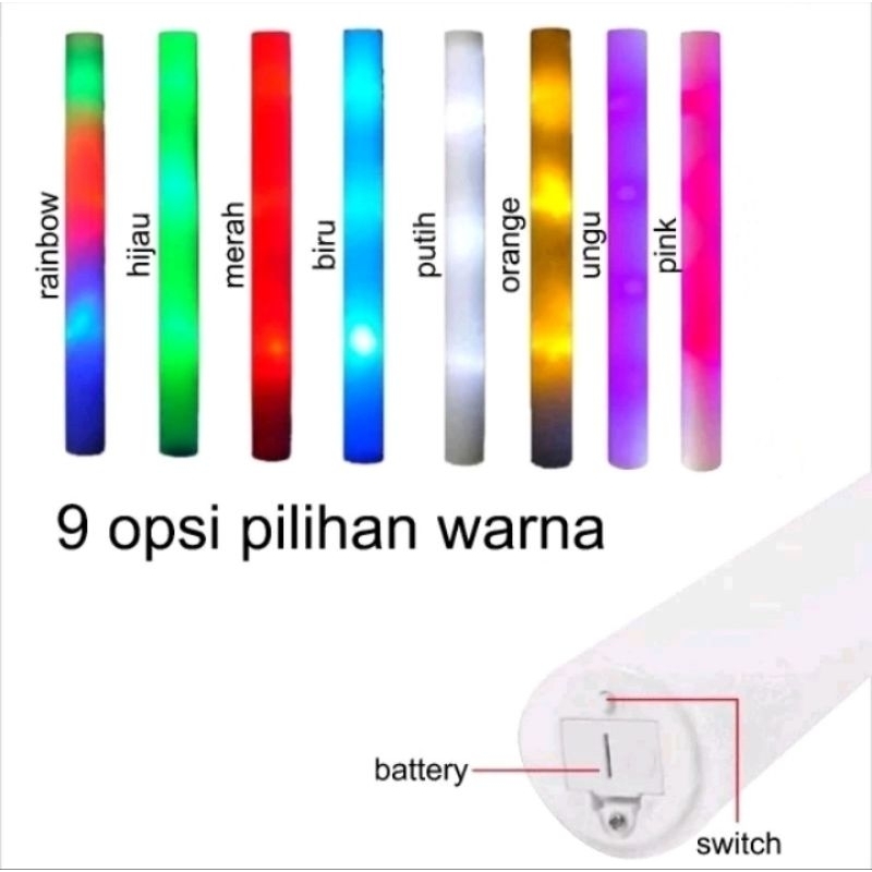 Jual LIGHTSTICK FOAMSTICK GLOWSTICK PENSTICK LED STICK PARTY LED ...