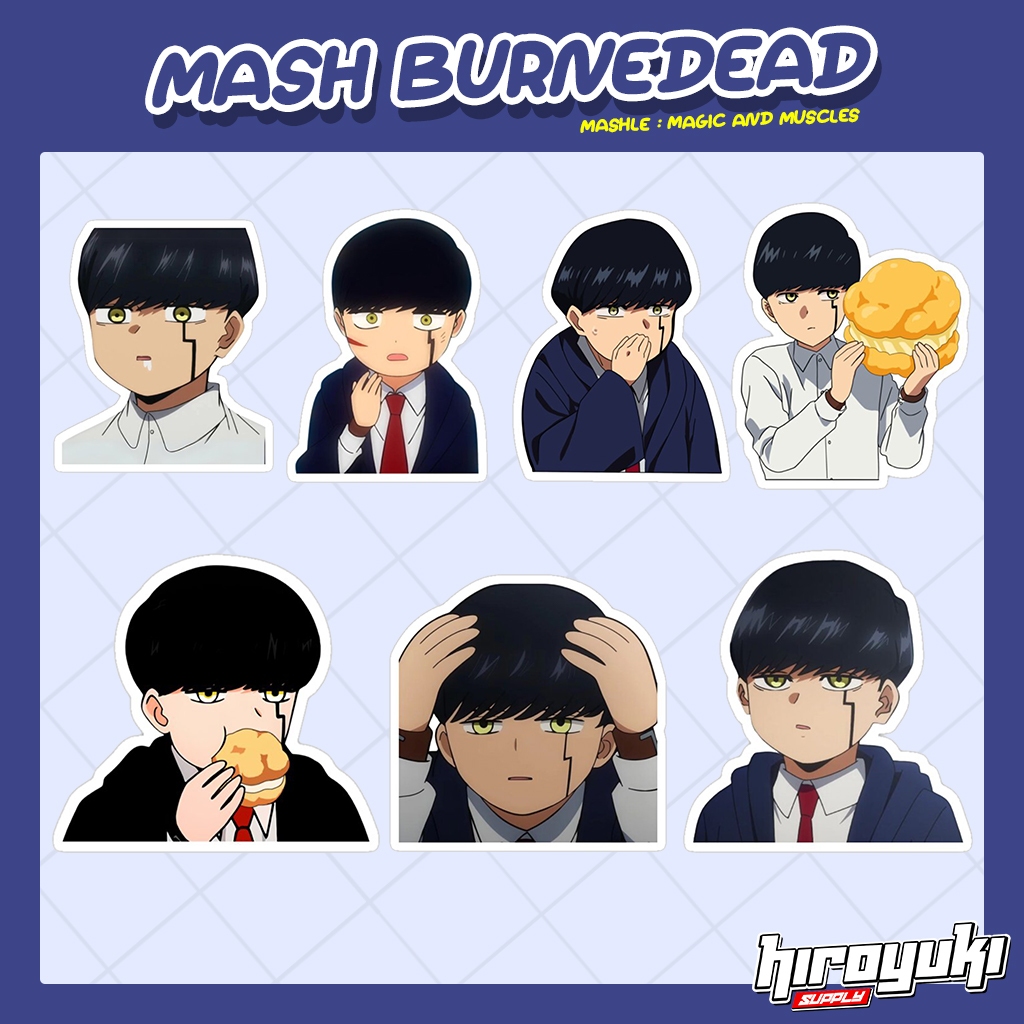 Jual Sticker Anime Mash Burnedead Mashle : Magic And Muscles | Shopee ...