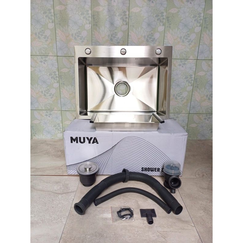 Jual Bak Cuci Piring Muya Warna Silver Bahan Stainless Ukuran 60 x 45 x ...