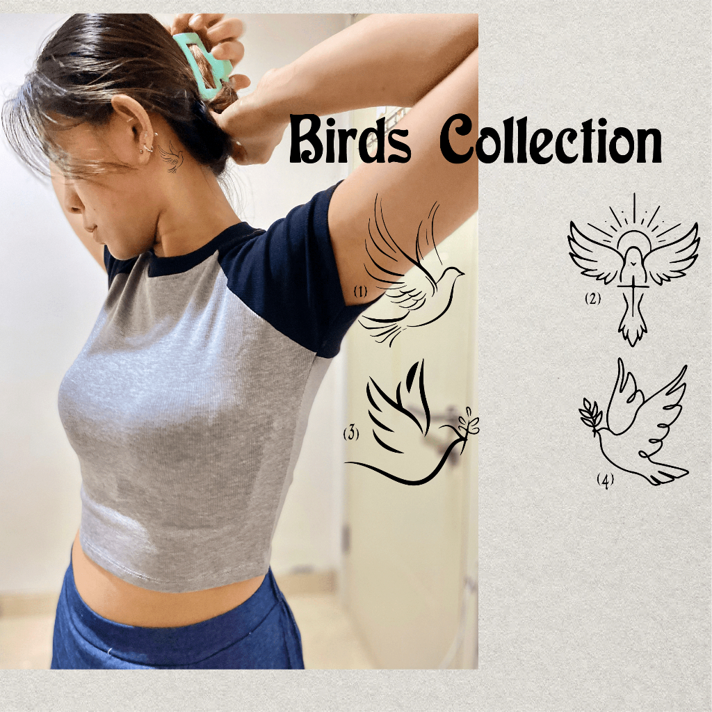 Jual Birds PART 1 Tattoo Temporary Aesthetic | Tato Temporer Tema ...