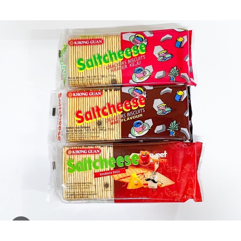Jual Khong Guan SALTCHEESE regular pack 200gram | Shopee Indonesia